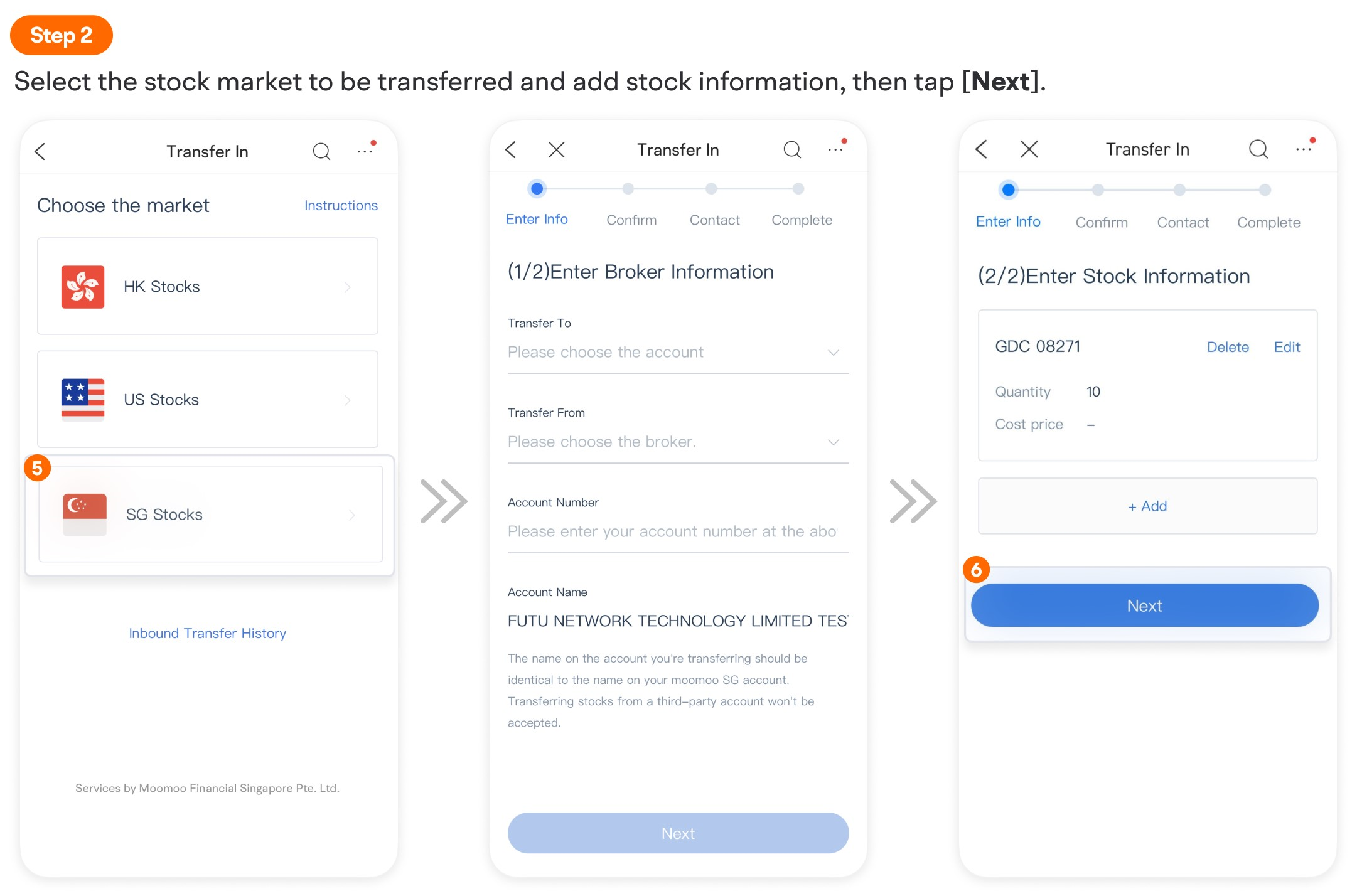 How to Transfer Stocks to moomoo?